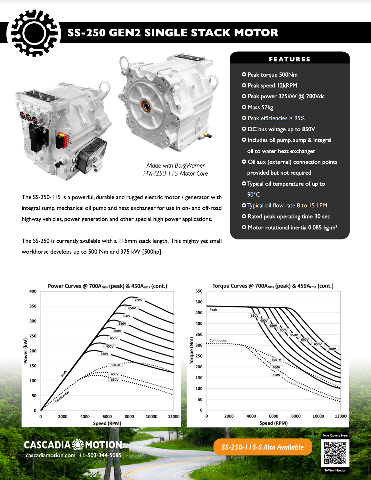 Cascadia Motion SS-250-115-D GEN2 SINGLE STACK – Current Electric Vehicles